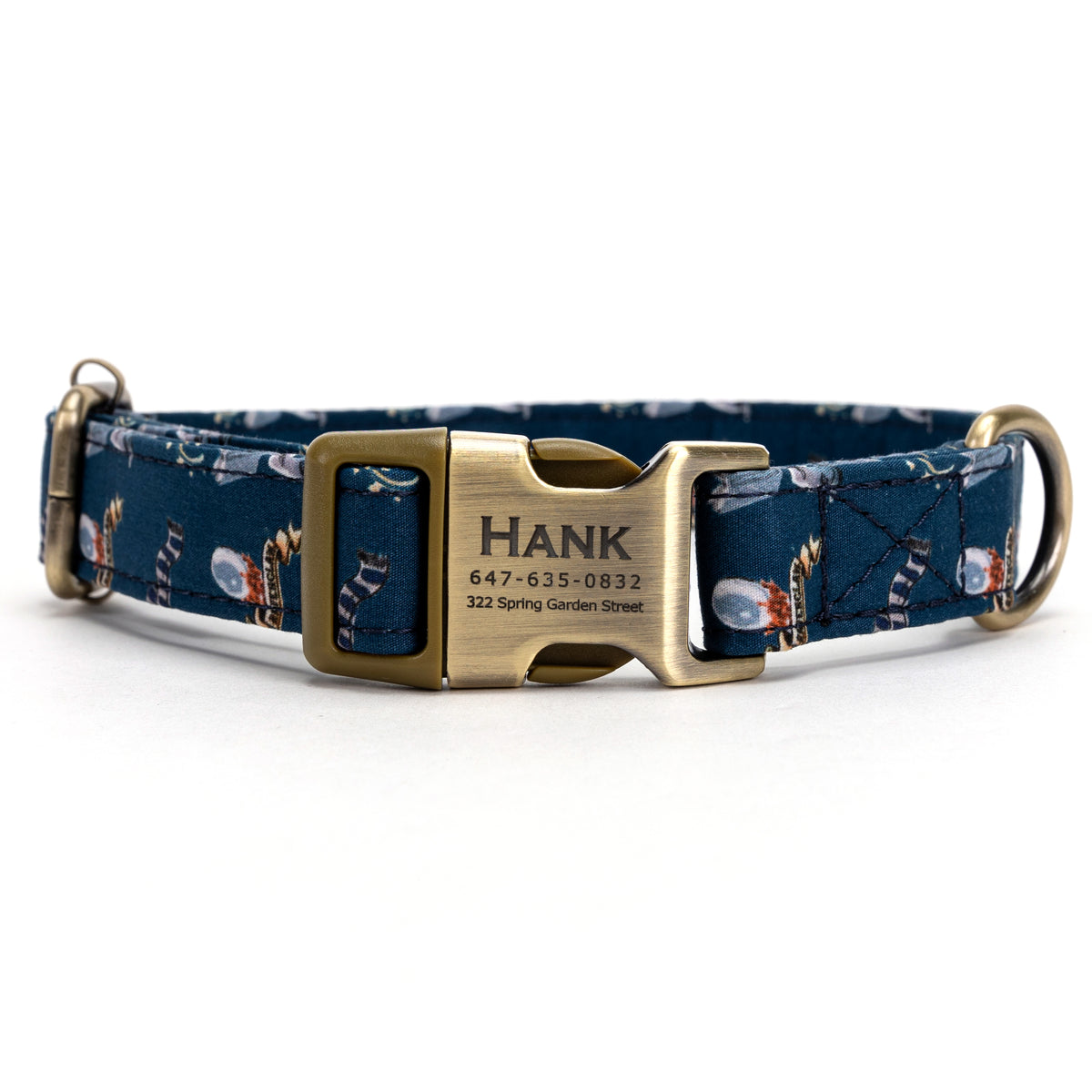 100% Cotton Personalized Dog Collar Engraved Rose Gold- Harry Potter ...
